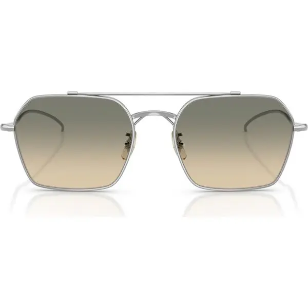Oliver Spencer Tk-15 53mm Geometric Sunglasses - Silver/enoki Gradient