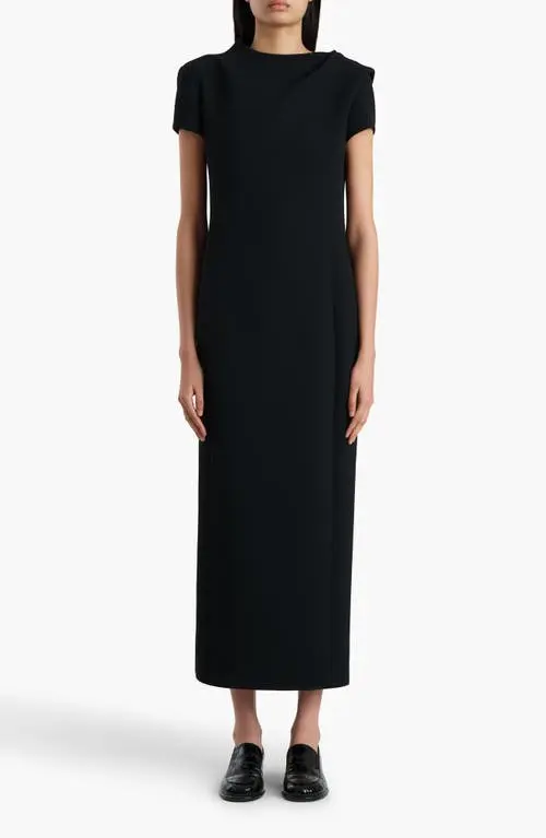 Khaite Iryl Open-back Crepe Dress - Black