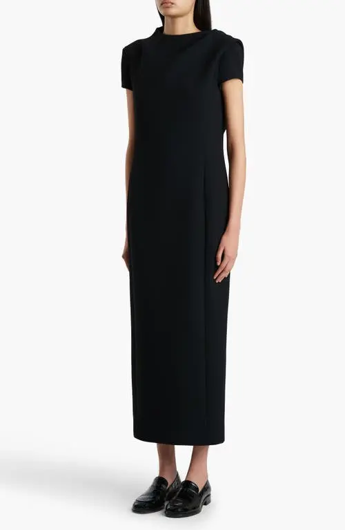 Khaite Iryl Open-back Crepe Dress - Black