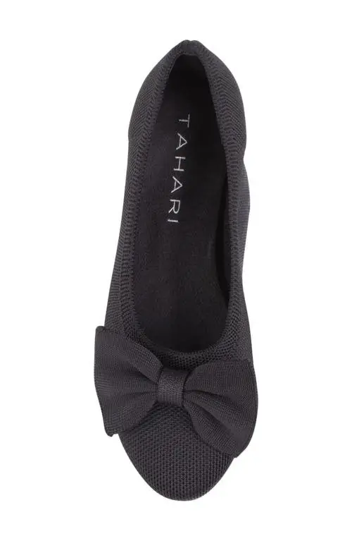 Tahari Casablanca Bow Flat - Black