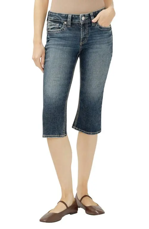 SILVER JEANS CO. Heritage Curvy Mid-rise Capri Jeans