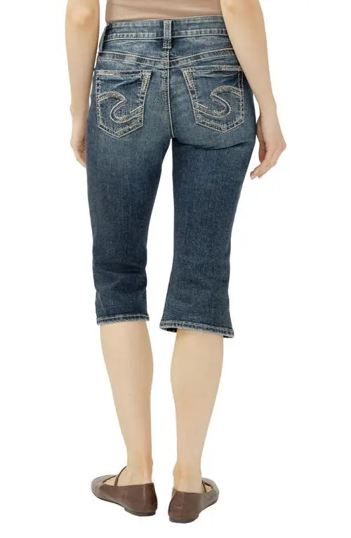 SILVER JEANS CO. Heritage Curvy Mid-rise Capri Jeans