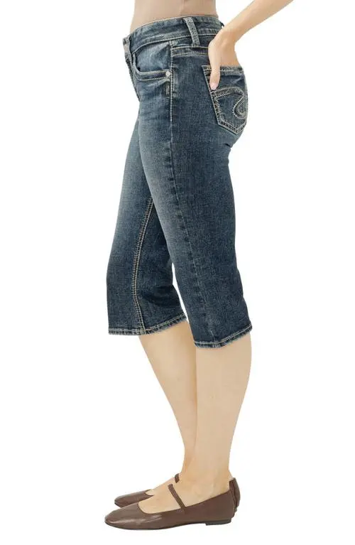 SILVER JEANS CO. Heritage Curvy Mid-rise Capri Jeans