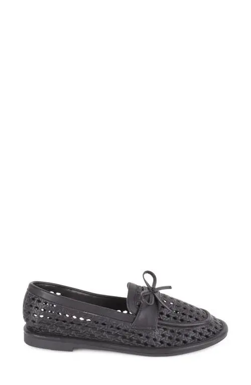 Tahari Maple Cutout Loafer - Black