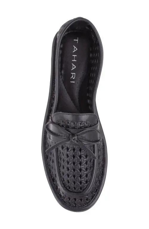 Tahari Maple Cutout Loafer - Black