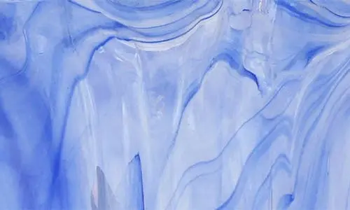 VIETRI Onda Cobalt Glass Small Tulip Vase - Blue