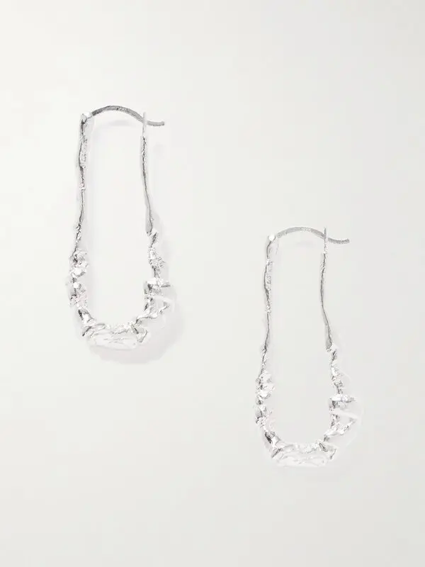 Completedworks Plated Hoop Earrings - Silver