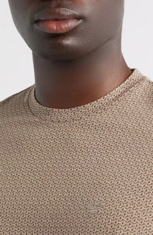Emporio Armani Geo Print Cotton Graphic T-shirt
