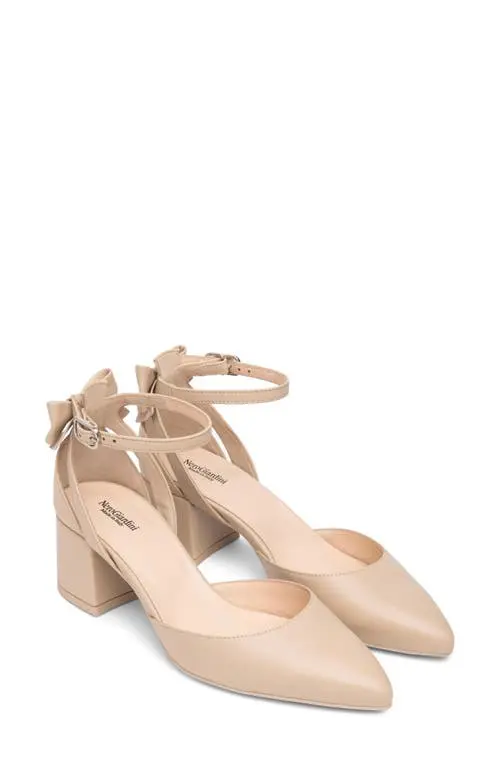 NEROGIARDINI Ankle Strap Pump - Natural