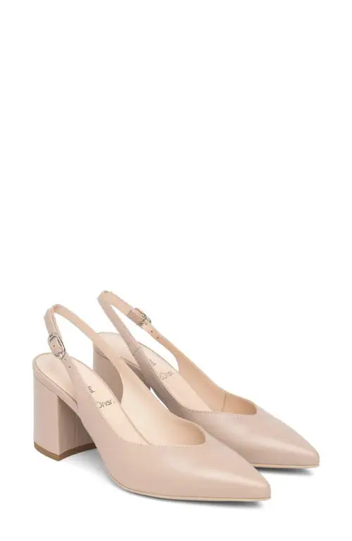 NEROGIARDINI Slingback Pointed Toe Pump - Rose