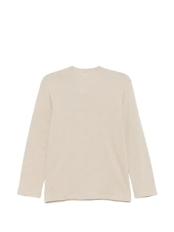 Comme Des Garçons Linen And Cotton Blend T-shirt - Beige