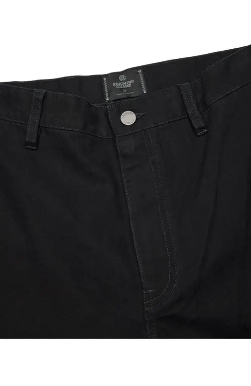 Reigning Champ Grounds Standard Straight Leg Cotton Canvas Work Pants - Black