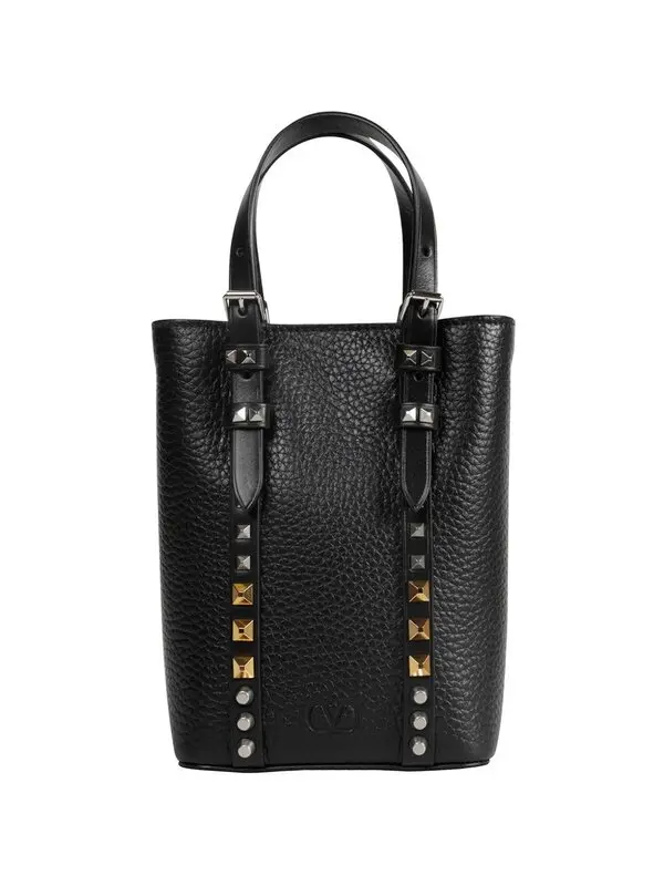 Valentino Garavani Rockstud Leather Mini Bag - Black