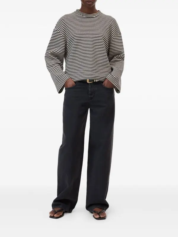 Closed Striped Cotton T-shirt - Black