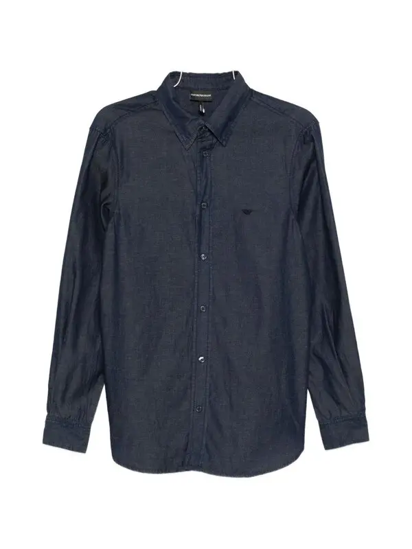 Emporio Armani Denim Cotton Shirt - Blue