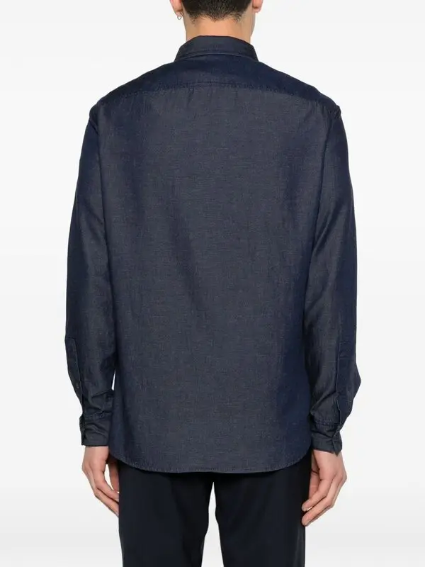 Emporio Armani Denim Cotton Shirt - Blue