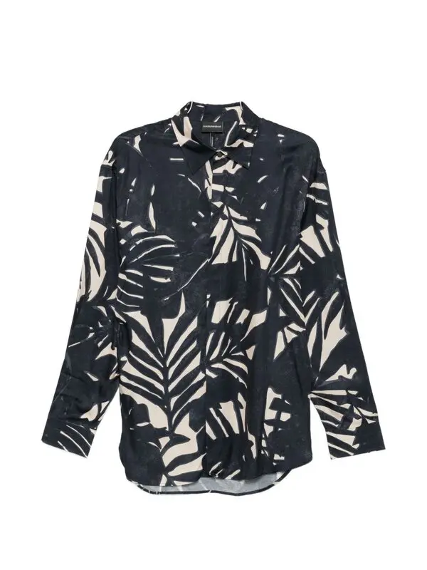 Emporio Armani Printed Shirt - Black