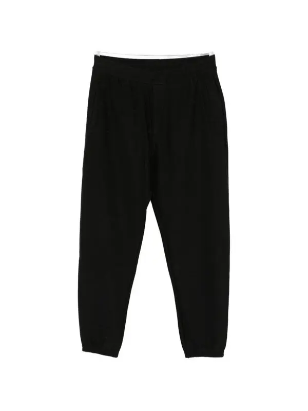 Emporio Armani Cotton Blend Sweatpants - Black