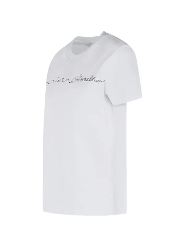 Moncler Logo Cotton T-shirt - White