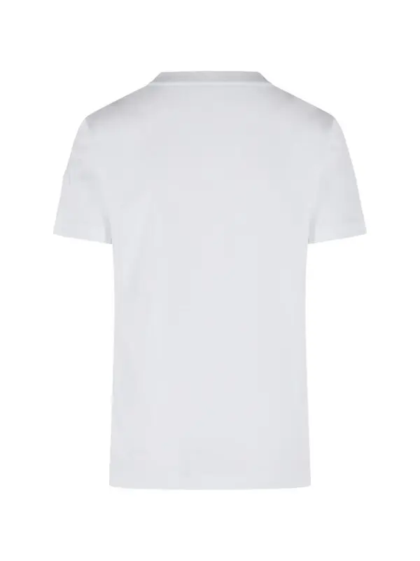 Moncler Logo Cotton T-shirt - White