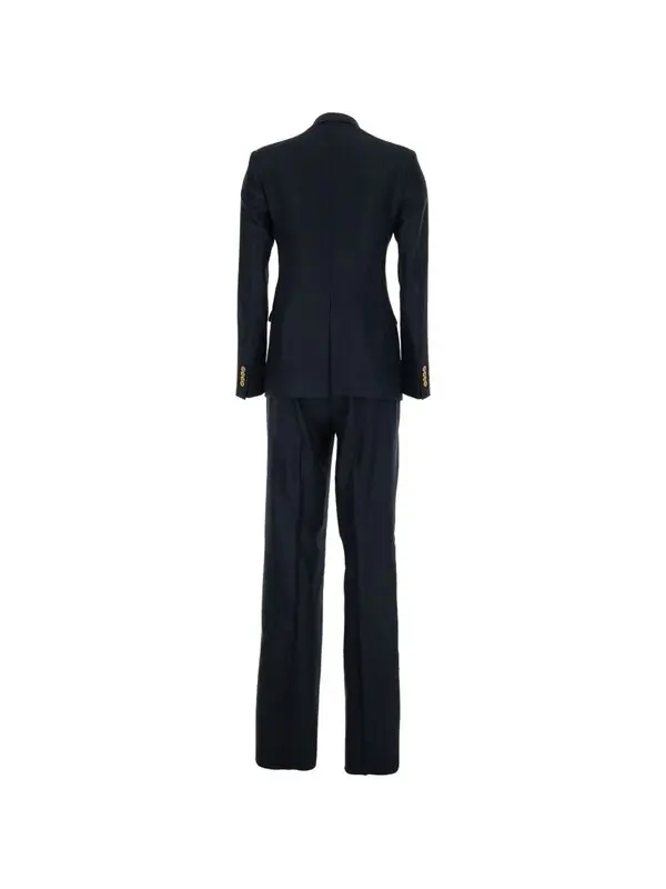 Tagliatore Linen Double-breasted Suit - Blue