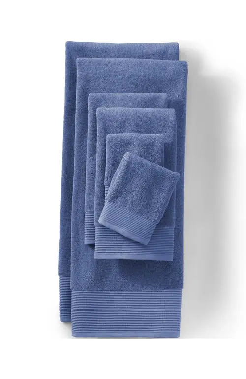 LANDS' END Premium Supima Cotton Towel - Dusk Indigo Sky