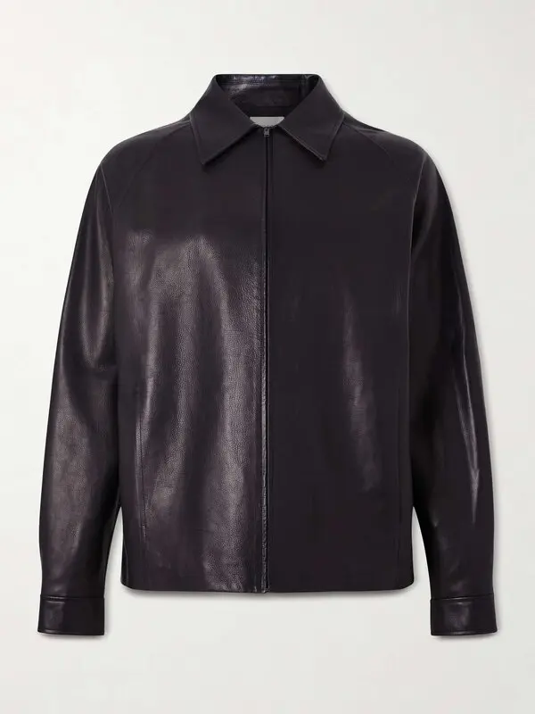 THE ROW Mount Leather Blouson Jacket