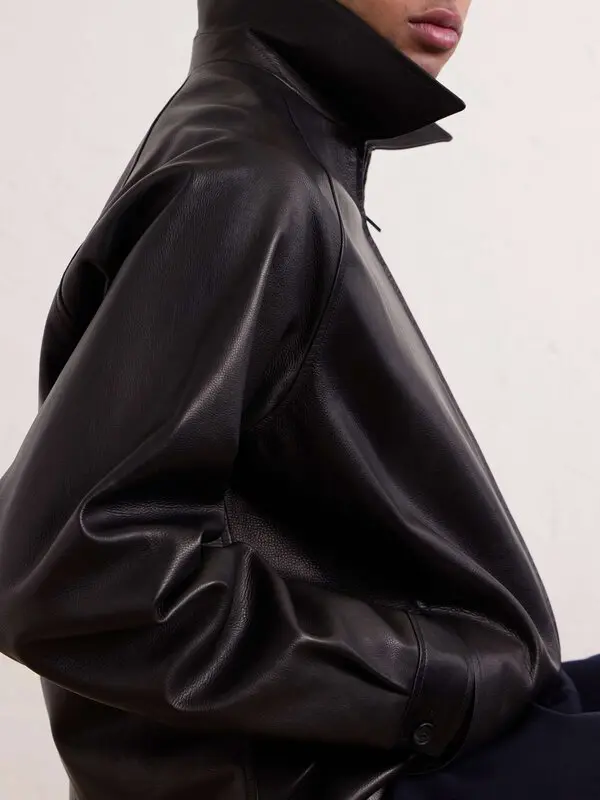 THE ROW Mount Leather Blouson Jacket