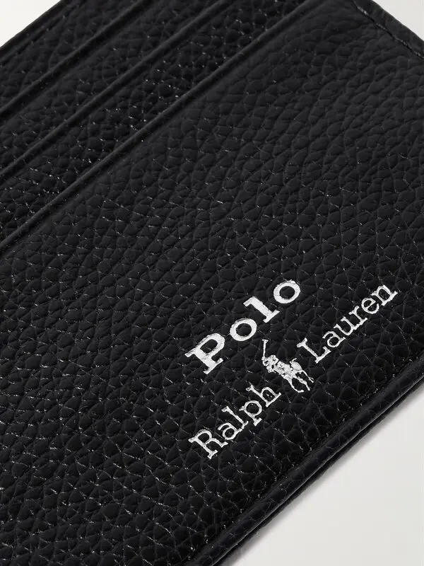 Polo Ralph Lauren Small Logo-print Full-grain Leather Cardholder