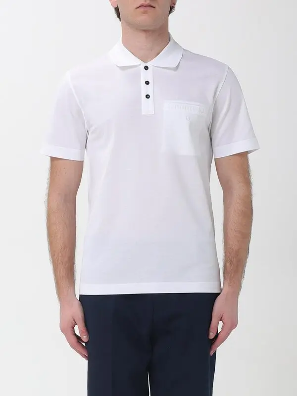 FERRAGAMO Cotton Polo - White