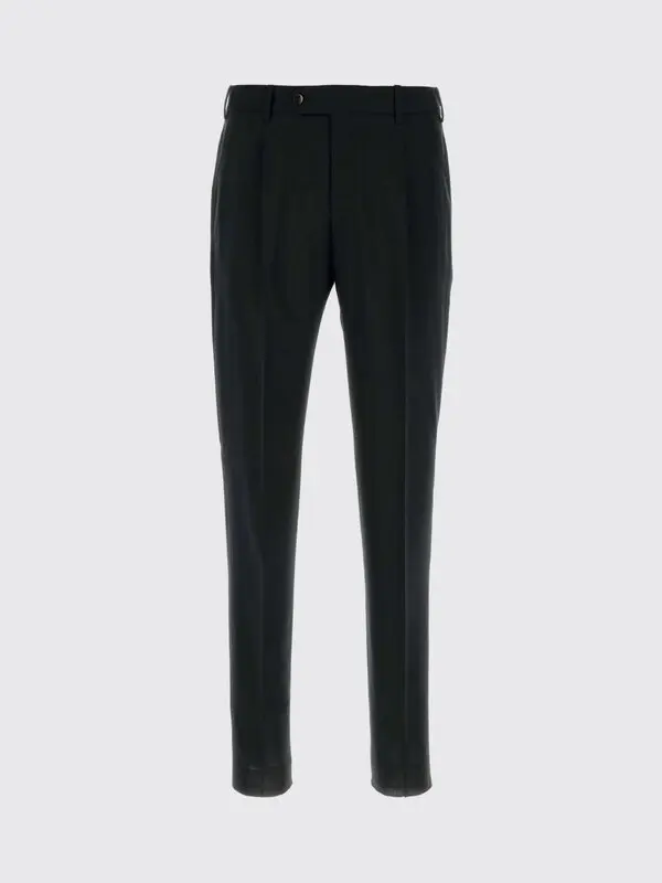 PT TORINO Virgin Wool Tailored Trousers - Black