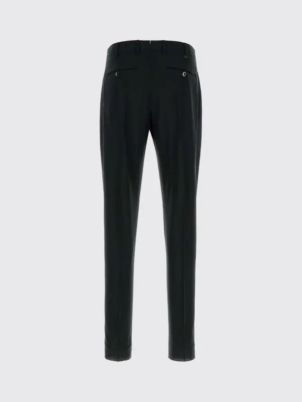 PT TORINO Virgin Wool Tailored Trousers - Black