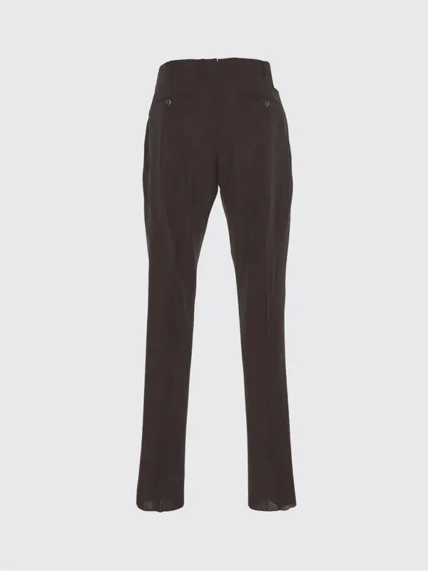 PT TORINO Virgin Wool Tailored Trousers - Brown