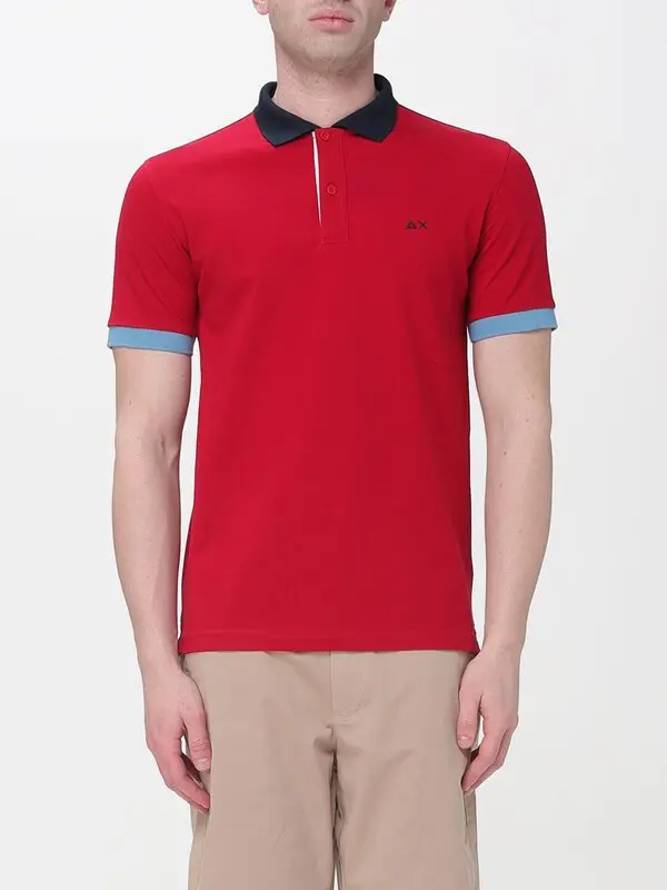 SUN 68 Polo Shirt - Red