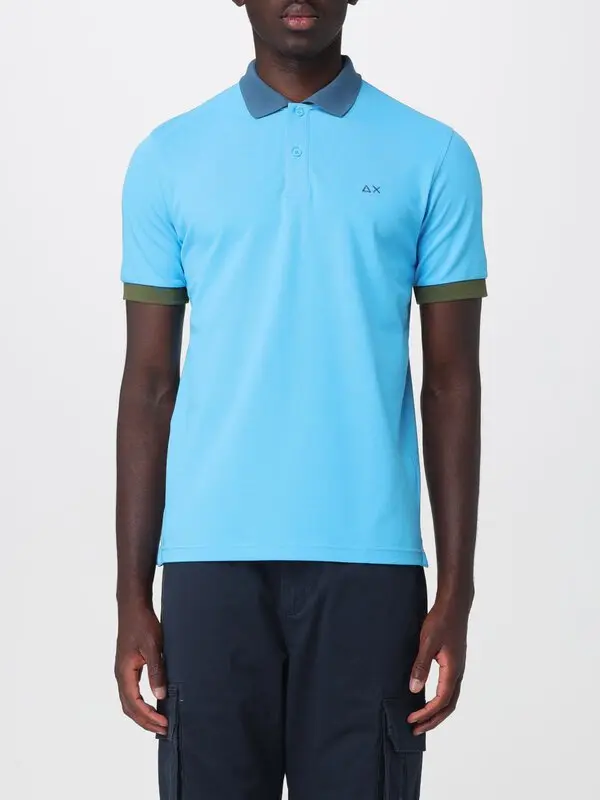 SUN 68 Polo Shirt - Turquoise
