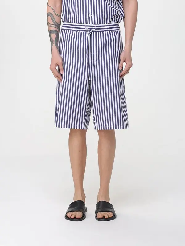 Dolce & Gabbana Stretch Cotton Knee-length Shorts - Striped