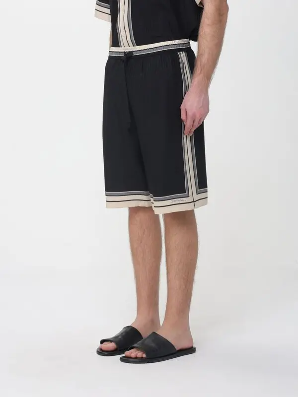 Dolce & Gabbana Silk Sport Shorts - Black