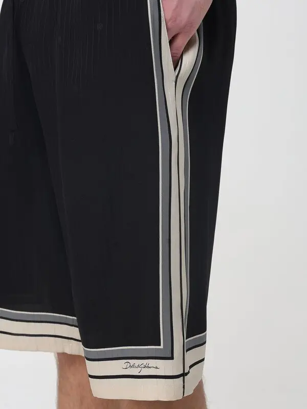 Dolce & Gabbana Silk Sport Shorts - Black