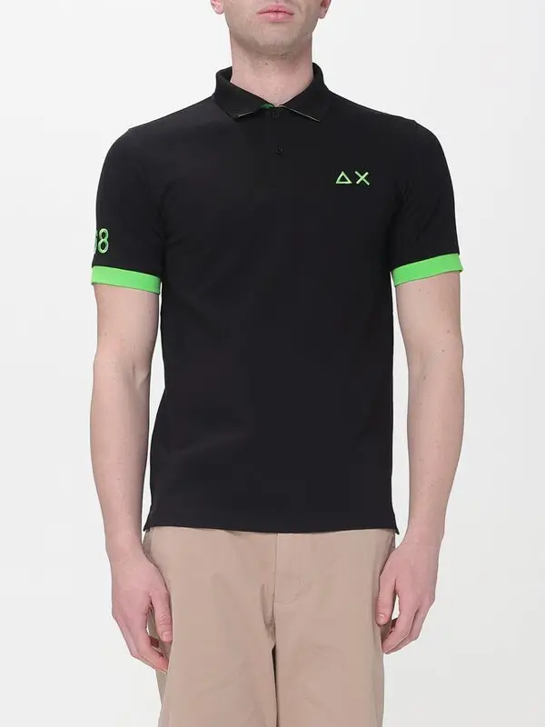 SUN 68 Polo Shirt - Black