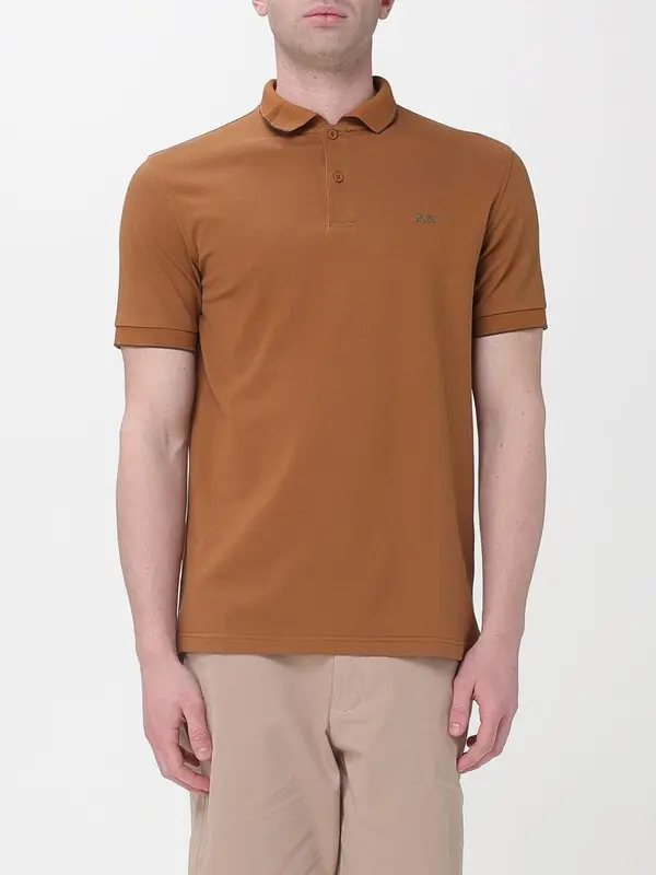 SUN 68 Polo Shirt - Brown