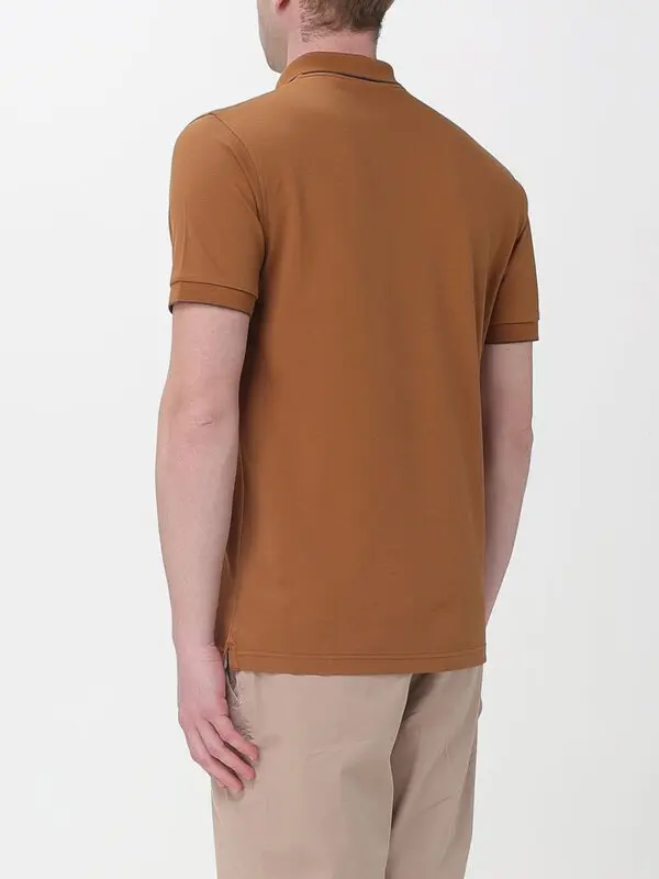 SUN 68 Cotton Polo Shirt - Brown