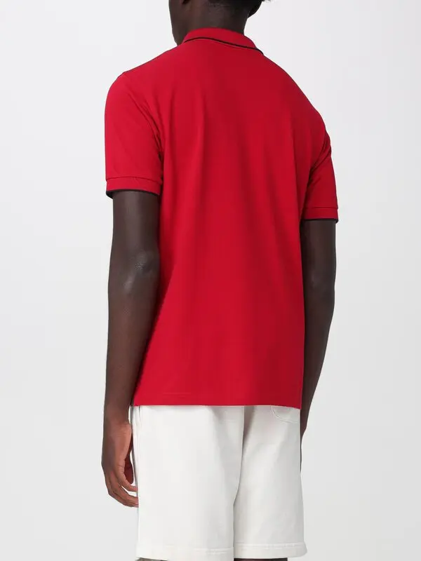 SUN 68 Cotton Polo Shirt - Red