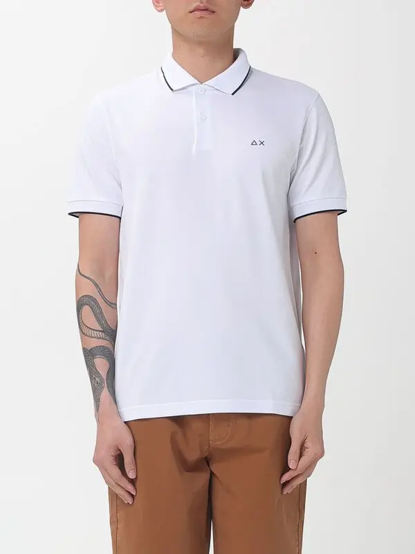 SUN 68 Polo Shirt - White