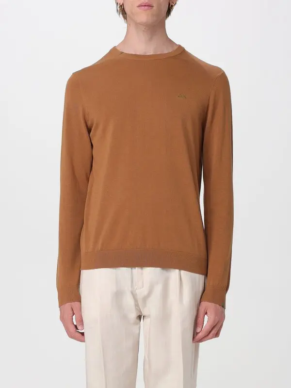 SUN 68 Crew Neck Sweater - Brown