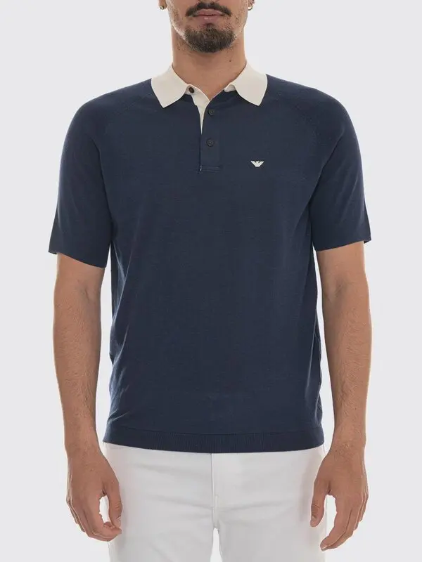 Emporio Armani Cotton Knit Polo Shirt