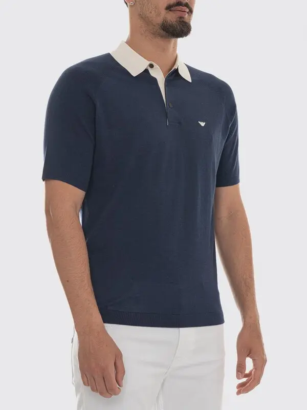 Emporio Armani Cotton Knit Polo Shirt