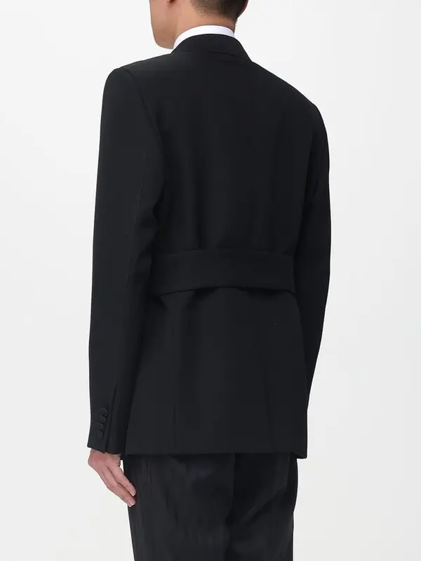 Valentino Garavani Double Breasted Jacket With Tassel Detail - Black