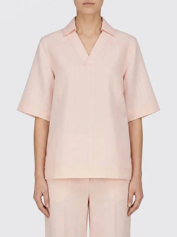 Loulou De Saison Knit Polo Shirt - Pink