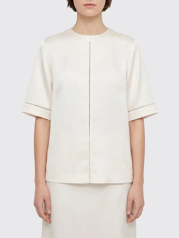 Loulou De Saison Satin Blouse - Ivory