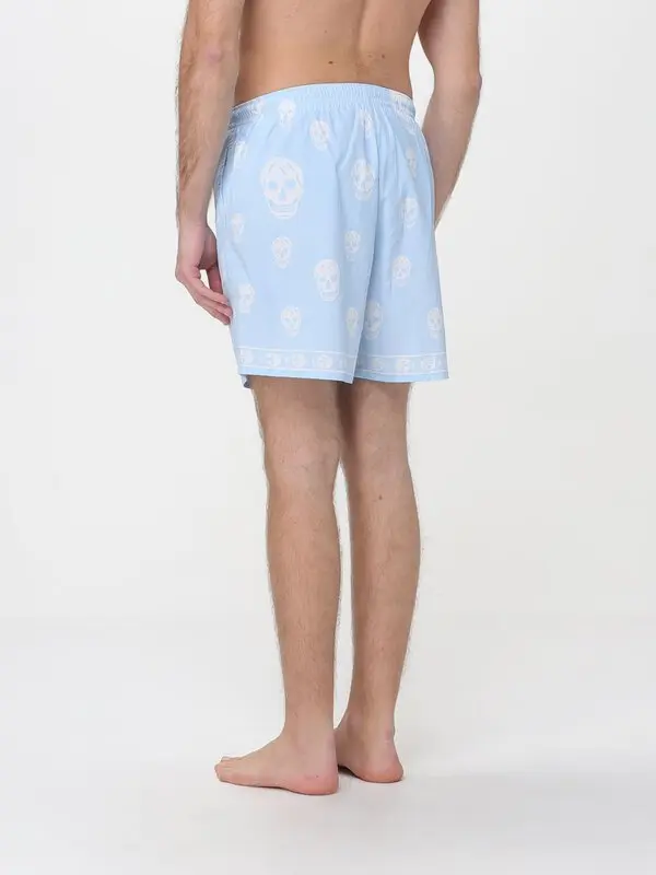 Alexander McQueen Skull Print Swim Shorts - Ice